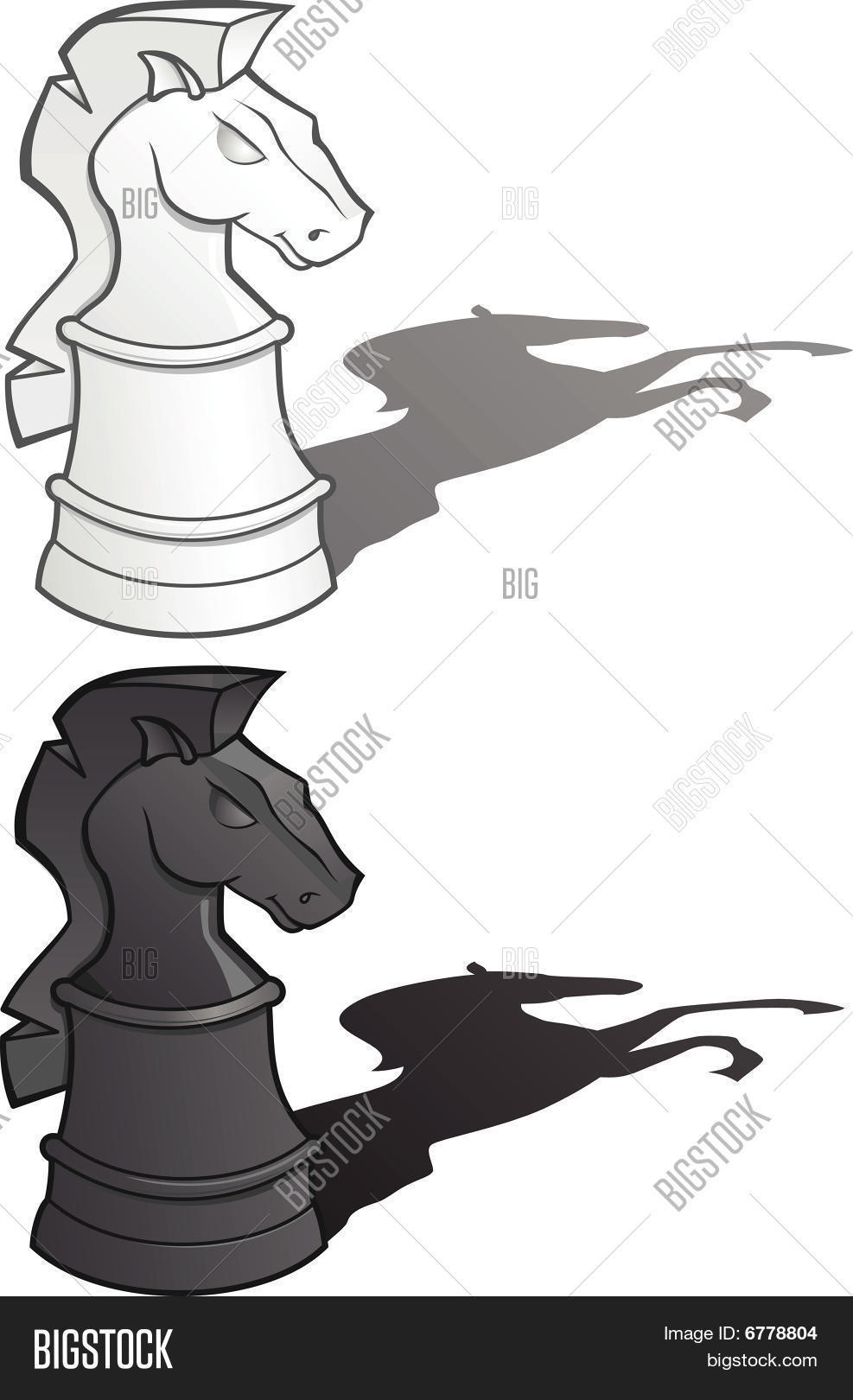 Knight Chess Pieces Vector & Photo (Free Trial) | Bigstock