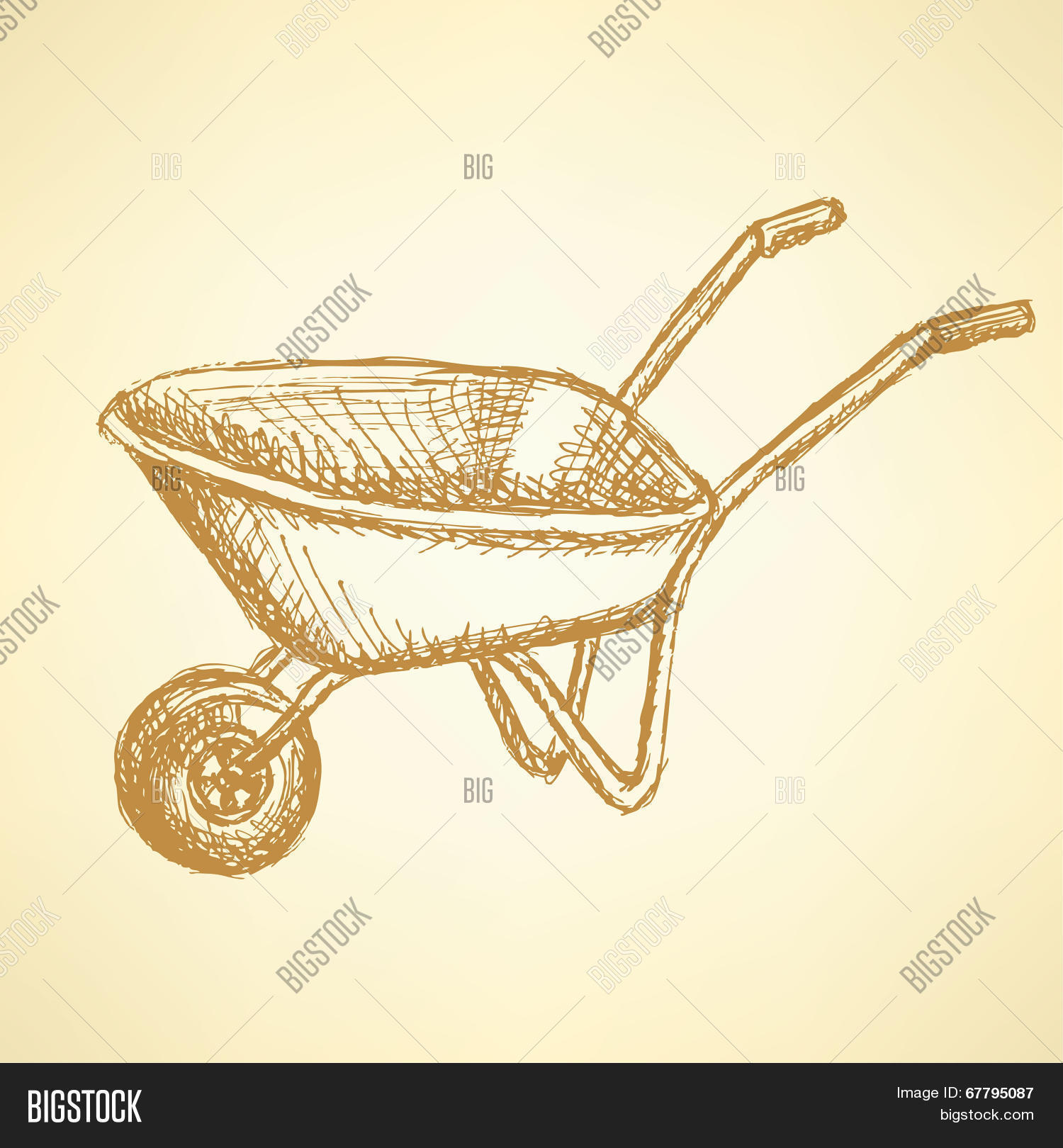Sketch Barrow, Vector Vector & Photo (Free Trial) | Bigstock