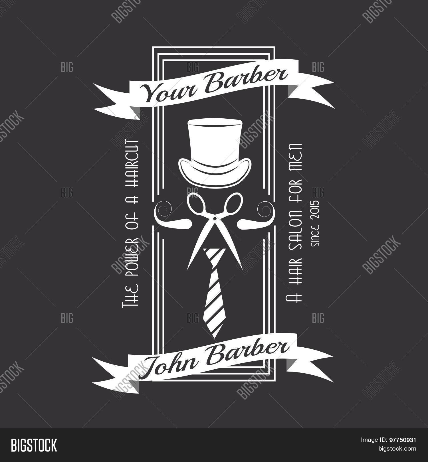 Barber Haircut Logo Vector & Photo (Free Trial) | Bigstock