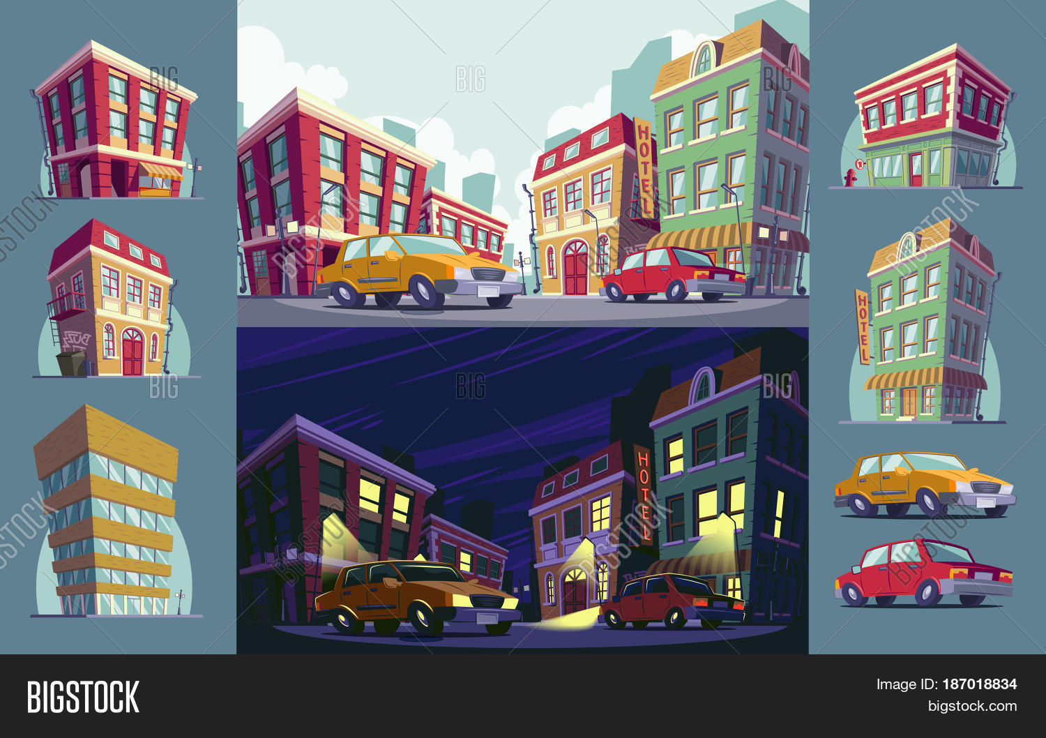 Set Cartoon Image & Photo (Free Trial) | Bigstock