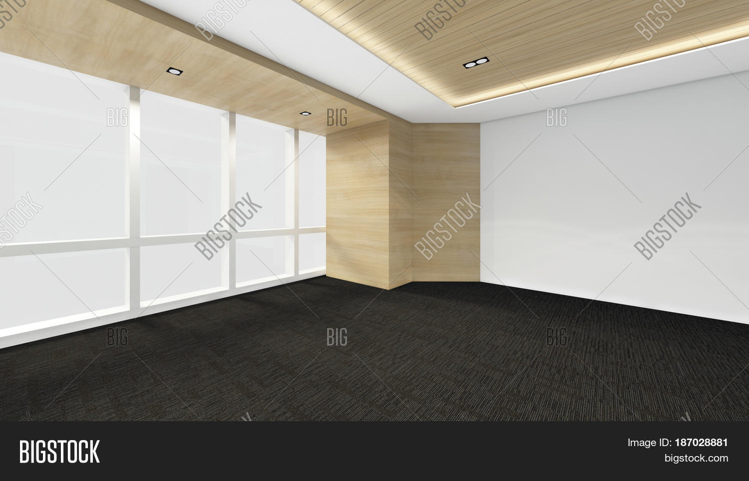 Modern Empty Room, 3D Image & Photo (Free Trial) | Bigstock