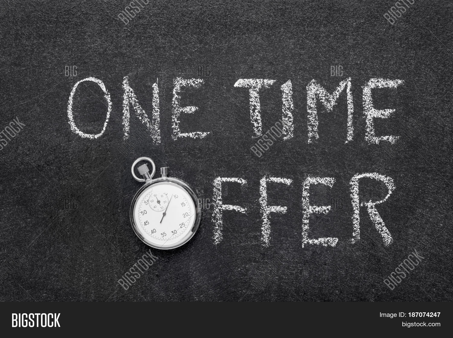 One Time Offer Watch Image & Photo (Free Trial) | Bigstock