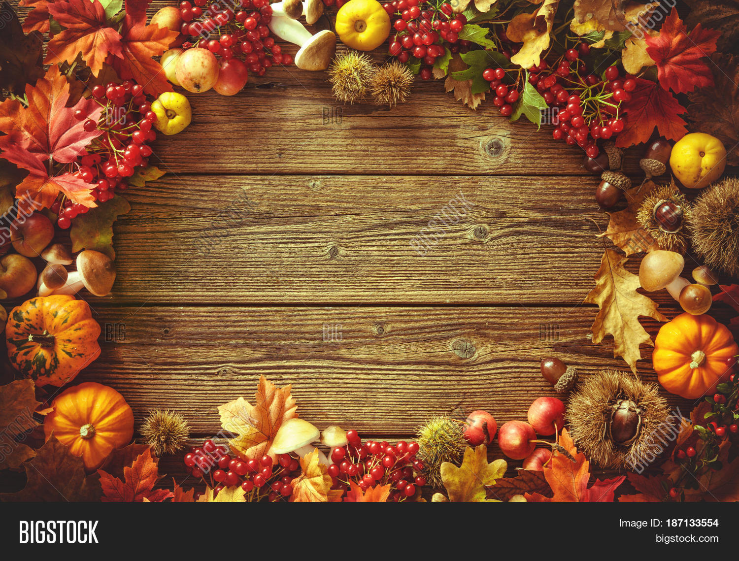 Vintage Autumn Border Image & Photo (Free Trial) | Bigstock