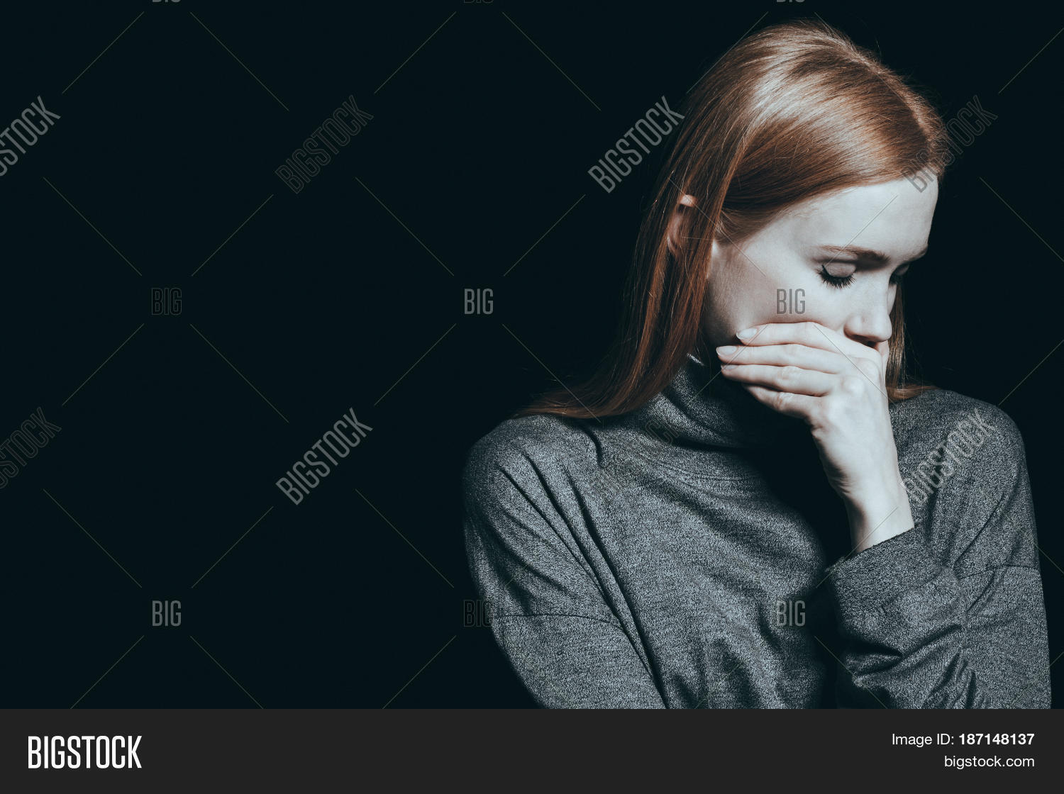 Bulimic Woman Covering Image & Photo (Free Trial) | Bigstock