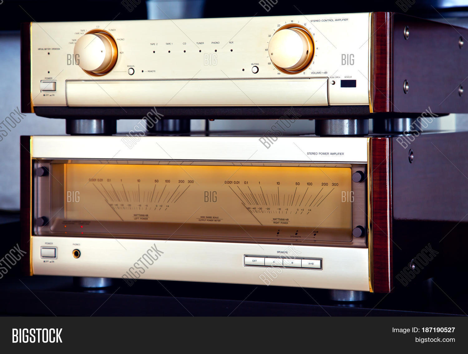 Two Amplifier Vintage Image & Photo (Free Trial) | Bigstock