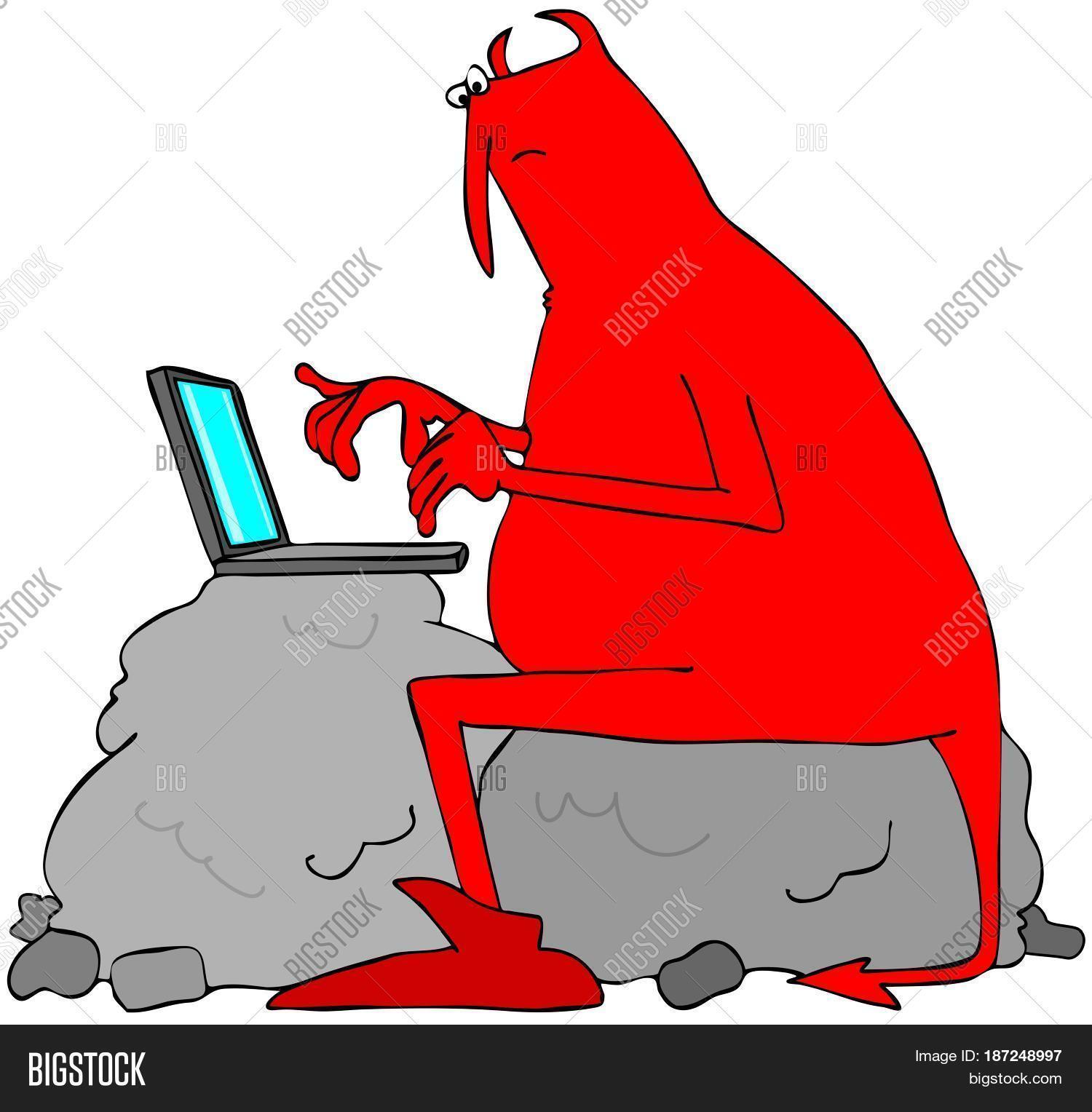 Vintage Devil Illustration