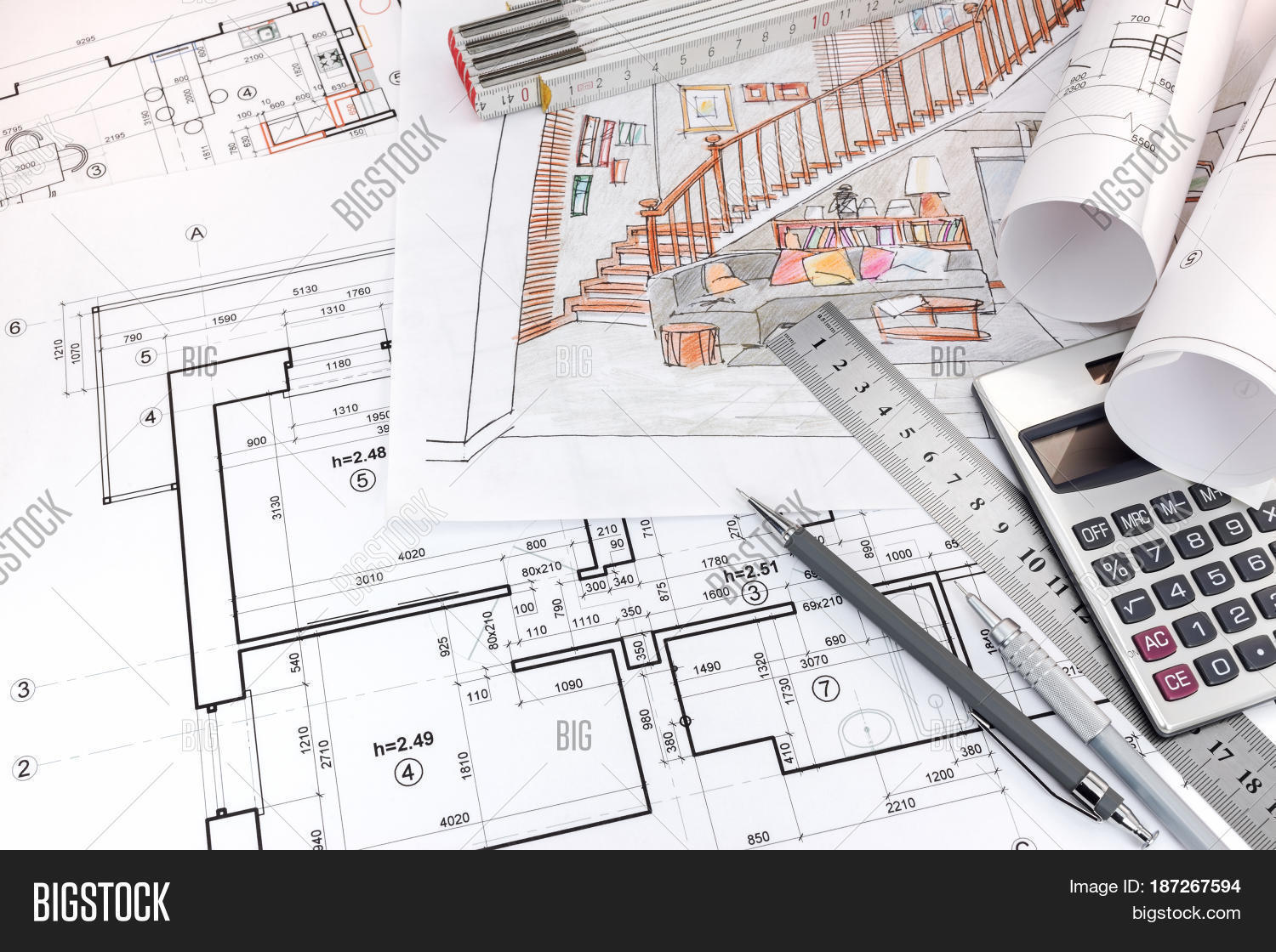 Graphical Plans Hand Image & Photo (Free Trial) | Bigstock