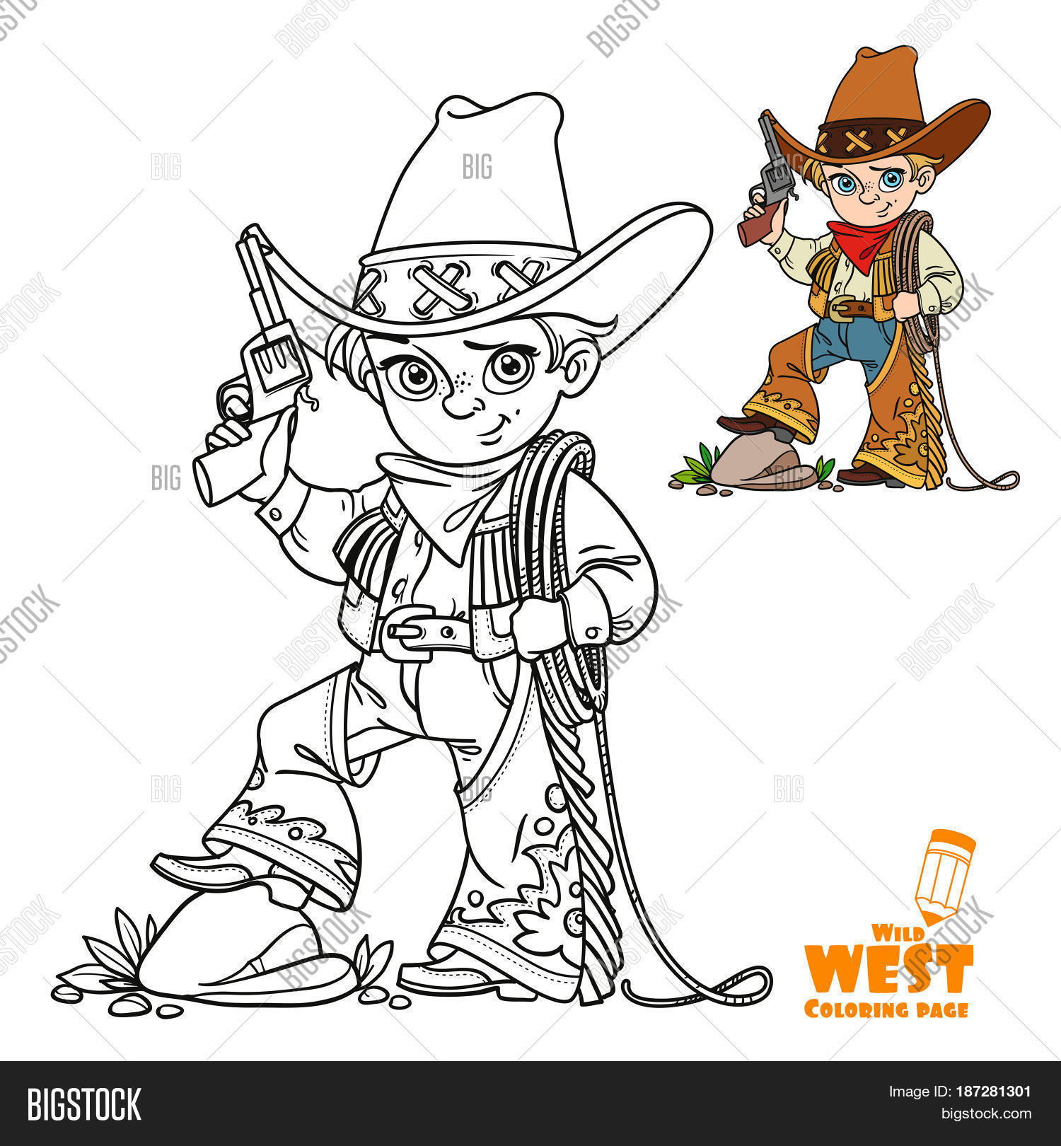Cute Boy Gun Holds Vector & Photo (Free Trial) | Bigstock