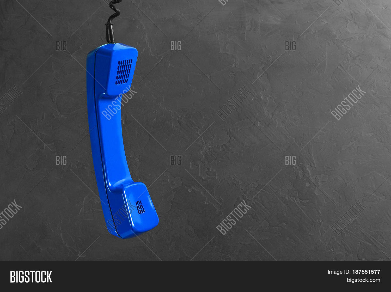 Landline Blue Phone On Image & Photo (Free Trial) | Bigstock