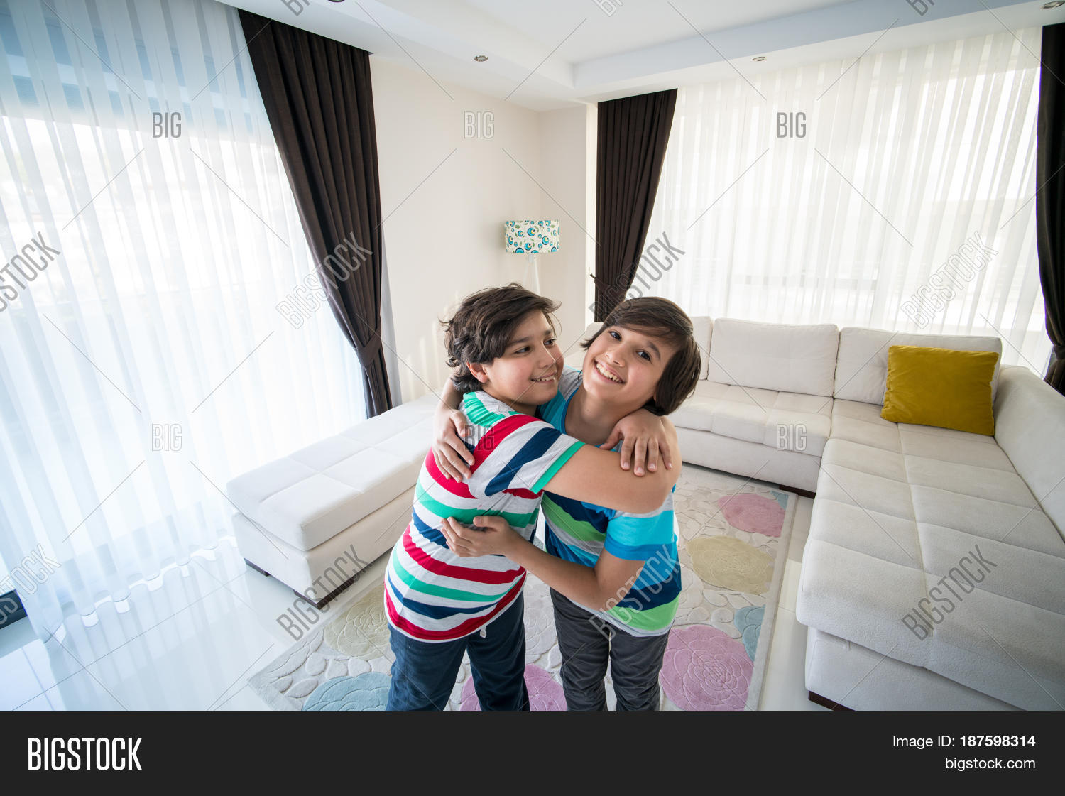 Happy Brothers Living Image & Photo (Free Trial) | Bigstock