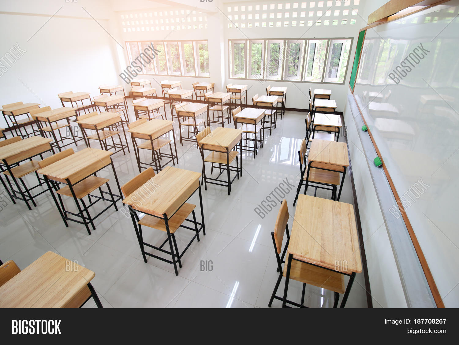 School Classroom Desks Image & Photo (Free Trial) | Bigstock