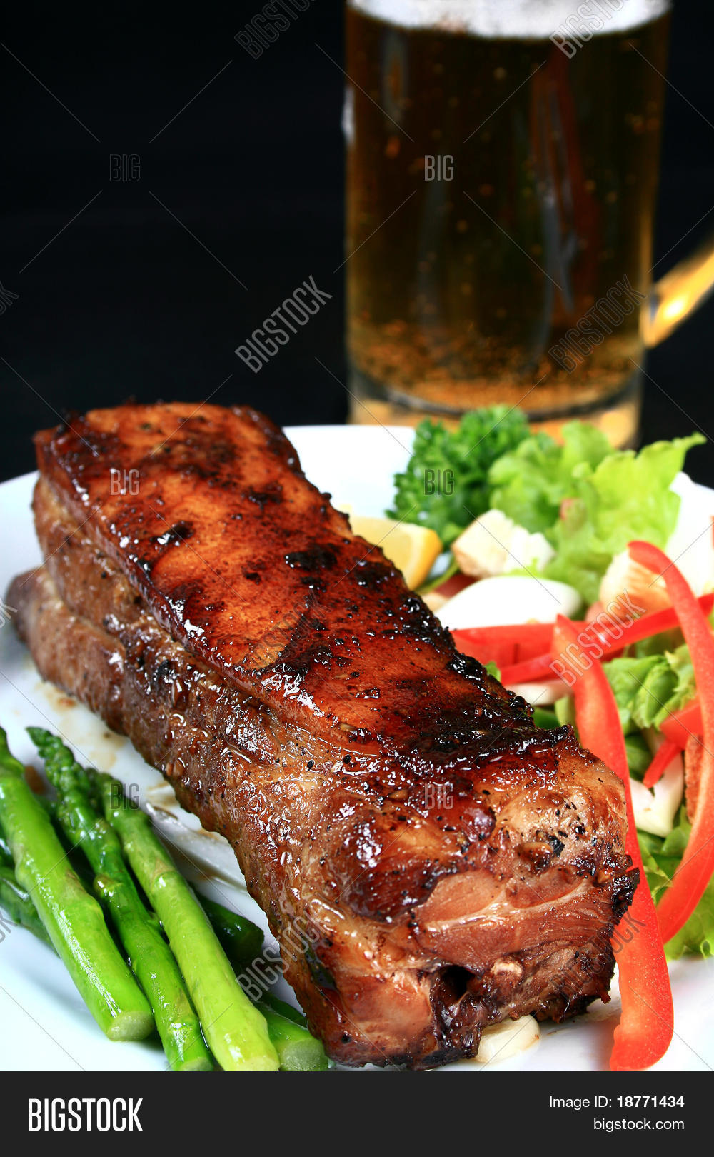 Roasted Pork Ribs Mug Image & Photo (Free Trial) | Bigstock