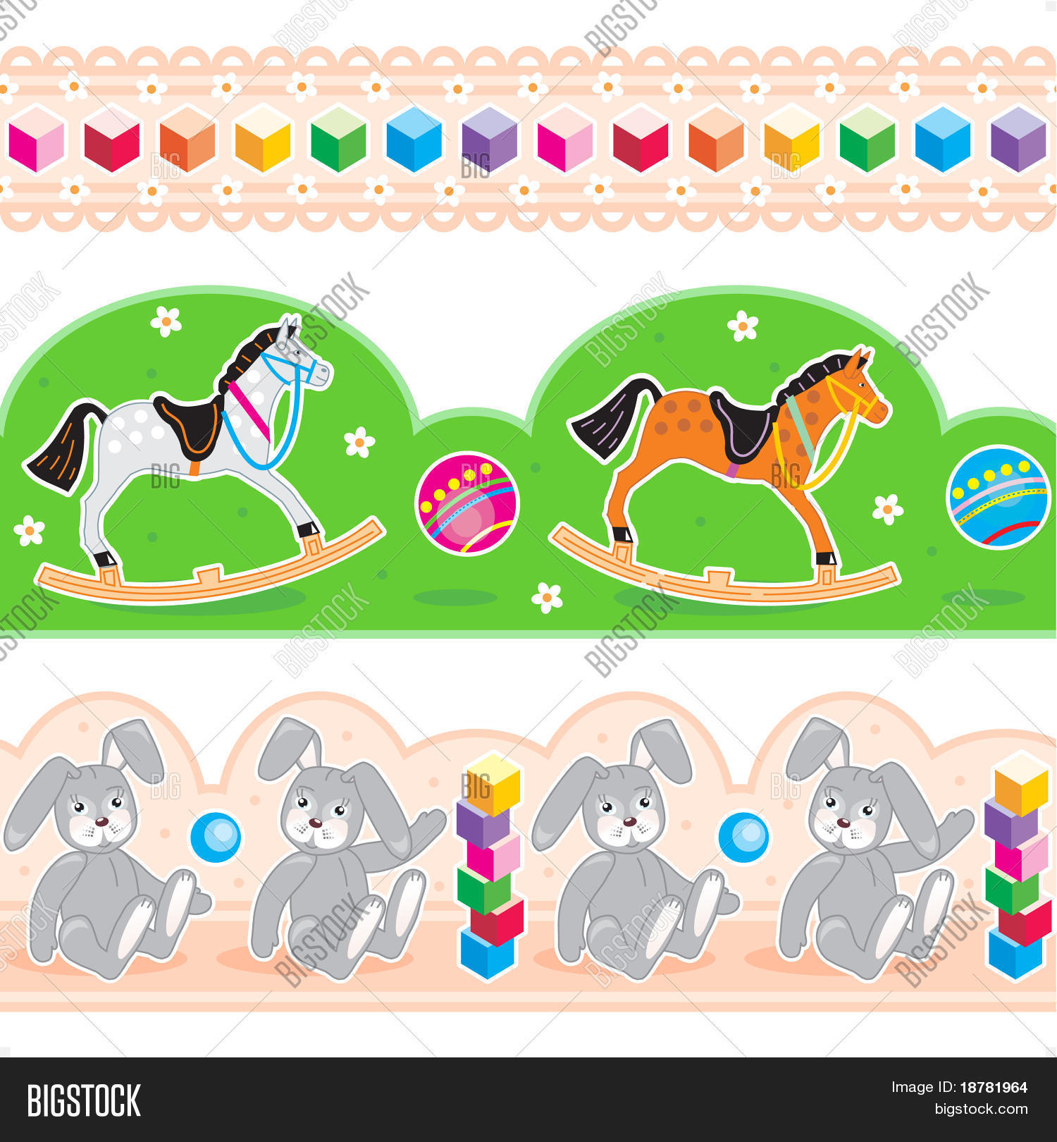 Kids Toys Borders Vector & Photo (Free Trial) | Bigstock