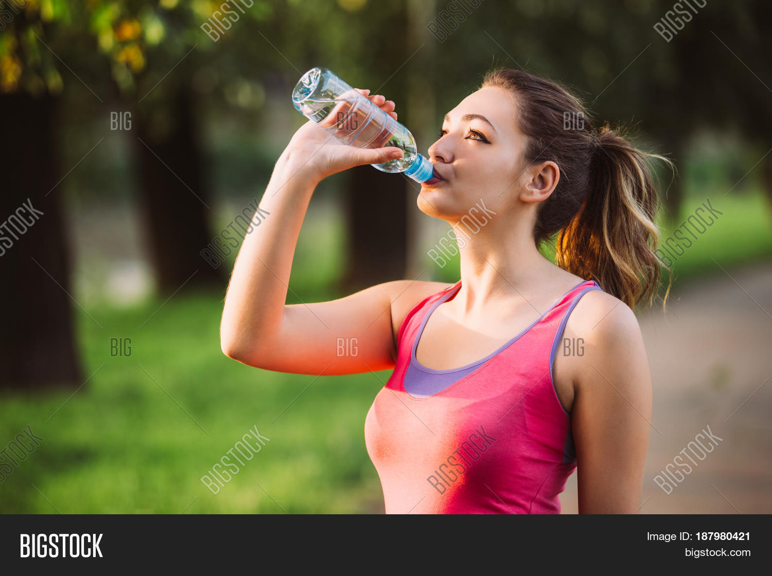 Thirsty Woman Drinking Image & Photo (Free Trial) | Bigstock