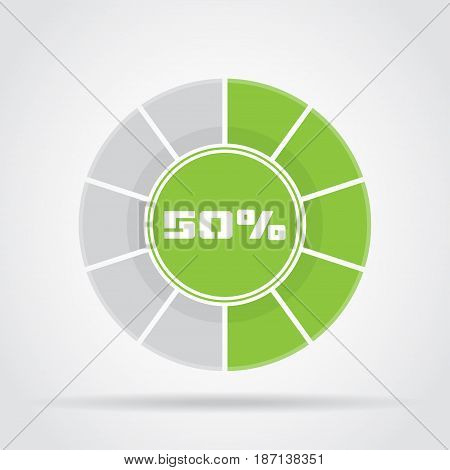 Green Pie Chart Vector & Photo (Free Trial) | Bigstock