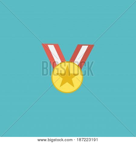 Flat Medal Element. Vector & Photo (Free Trial) | Bigstock
