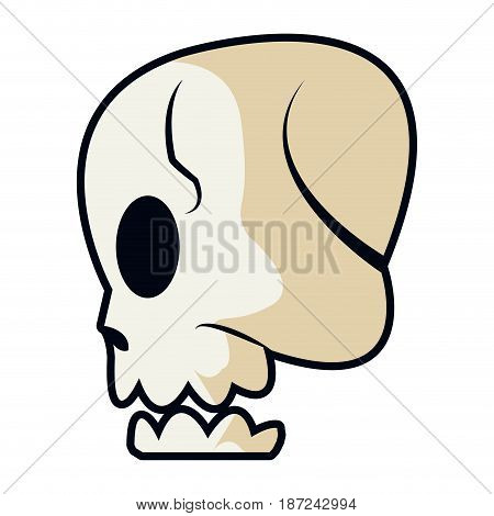 Cartoon Skull Bone Vector & Photo (Free Trial) | Bigstock