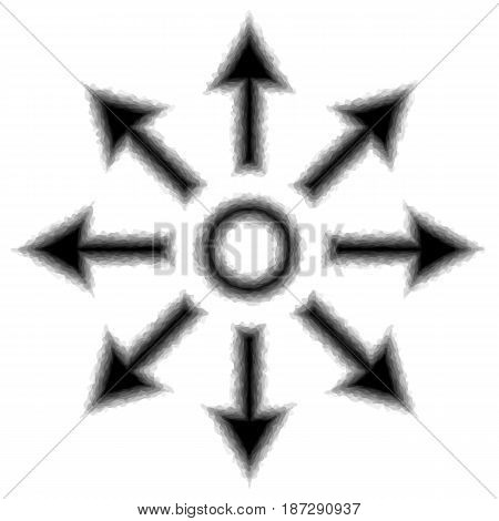 Expanding Icon Arrows Vector & Photo (Free Trial) | Bigstock