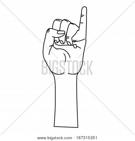 Line Cute Hand Pinky Vector & Photo (Free Trial) | Bigstock