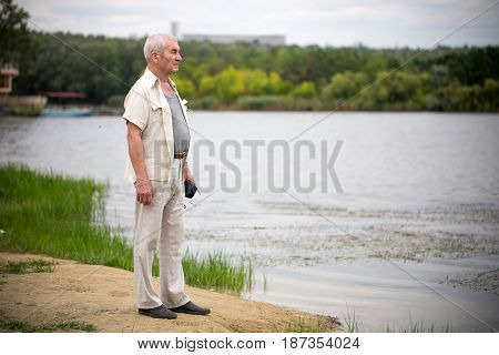 Old Man Staying Near Image & Photo (Free Trial) | Bigstock