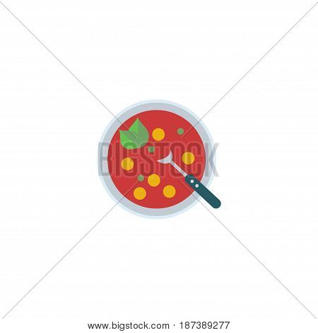 Flat Soup Element. Vector & Photo (Free Trial) | Bigstock