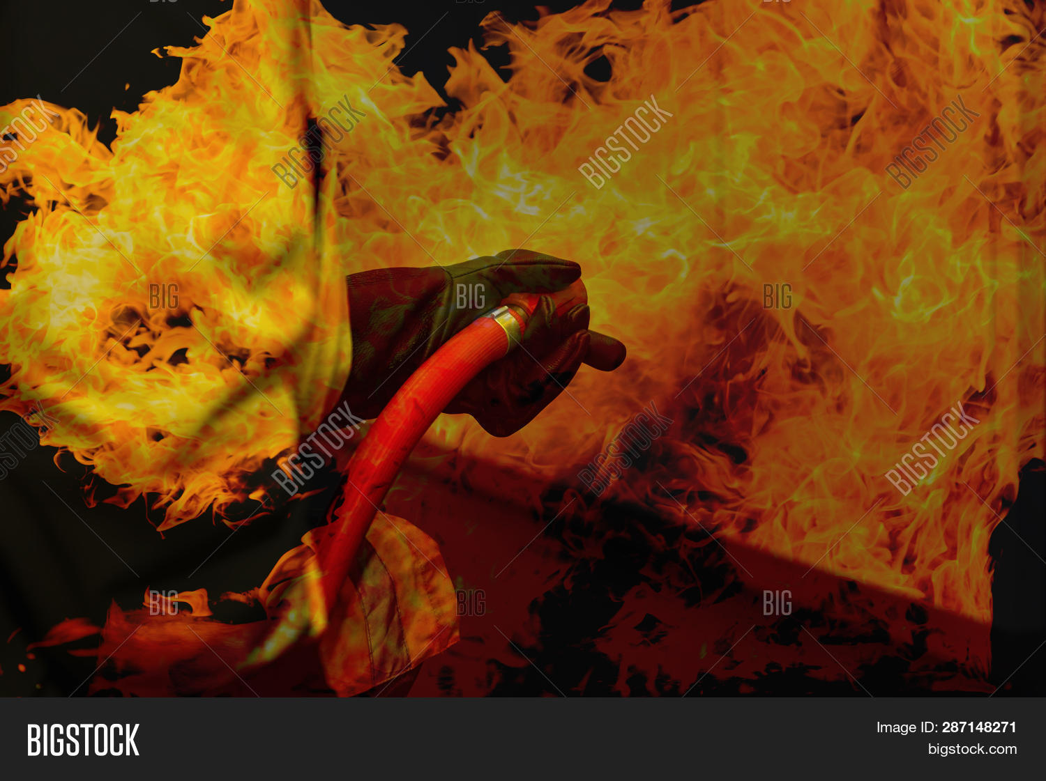 Double Exposure Fire Image & Photo (Free Trial) | Bigstock
