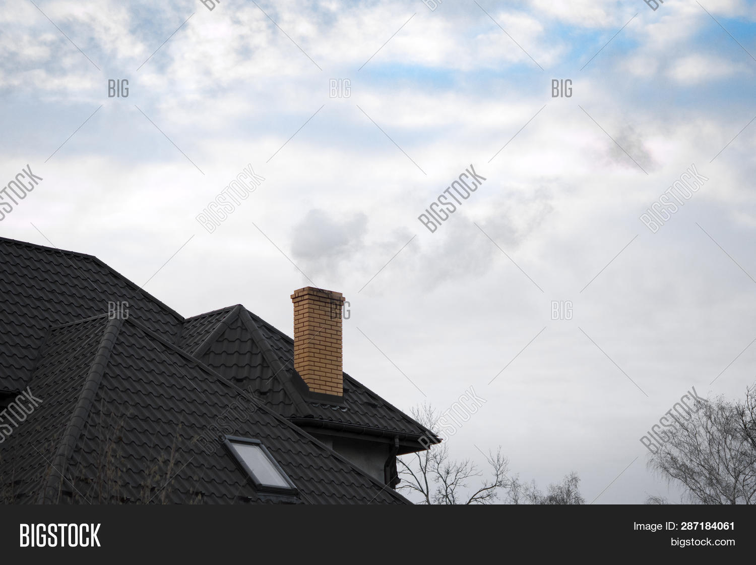 Close Chimney On Roof Image & Photo (Free Trial) | Bigstock