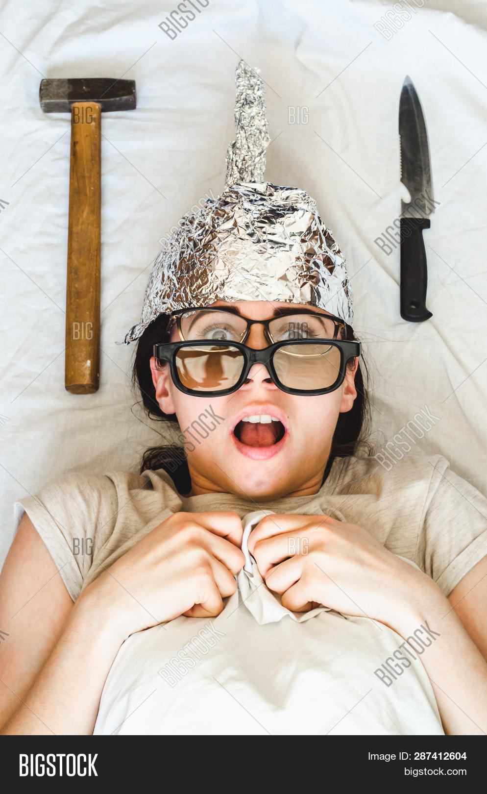 Insane Paranoid Woman Image & Photo (Free Trial) | Bigstock
