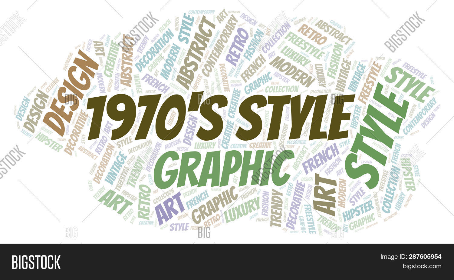 1970s Style Word Cloud Image & Photo (Free Trial) | Bigstock