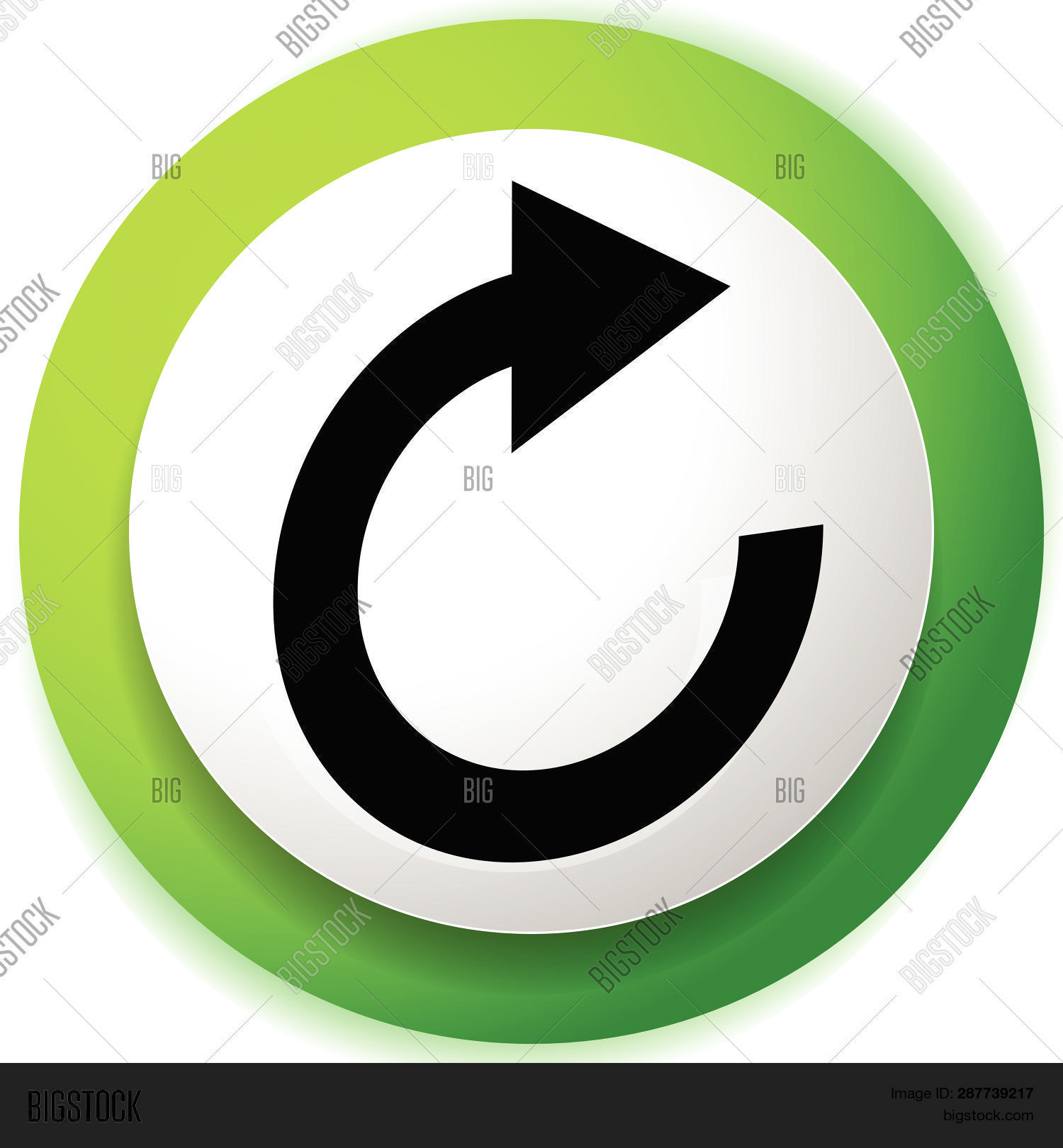 Circular Arrow Icon. Vector & Photo (Free Trial) | Bigstock