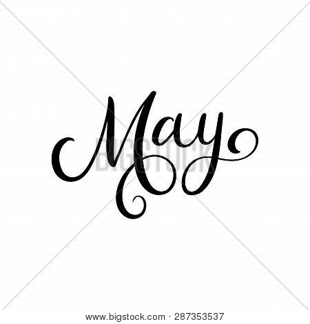 May Month Name. Vector & Photo (Free Trial) | Bigstock