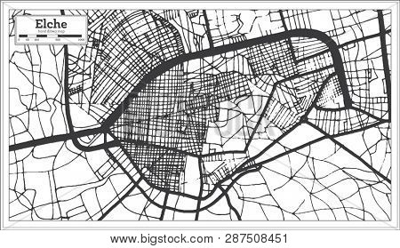 Elche Spain City Map Image & Photo (Free Trial) | Bigstock