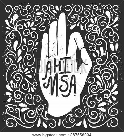 Ahimsa. Vector Vector & Photo (Free Trial) | Bigstock