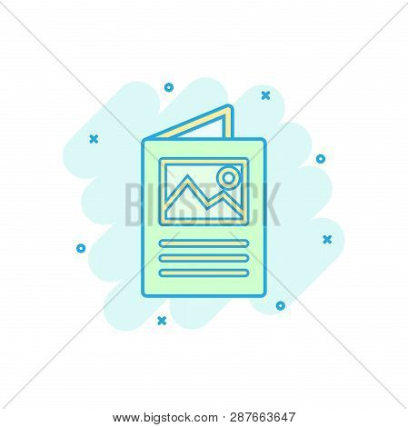 Flyer Leaflet Icon Vector & Photo (Free Trial) | Bigstock