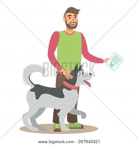 Man Husky Flat Vector Vector & Photo (Free Trial) | Bigstock