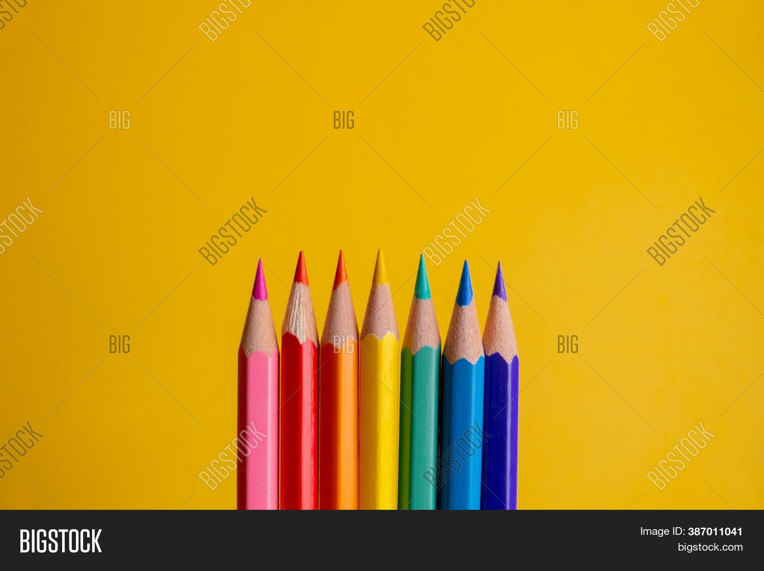 Seven Colored Pencils Image & Photo (Free Trial) | Bigstock