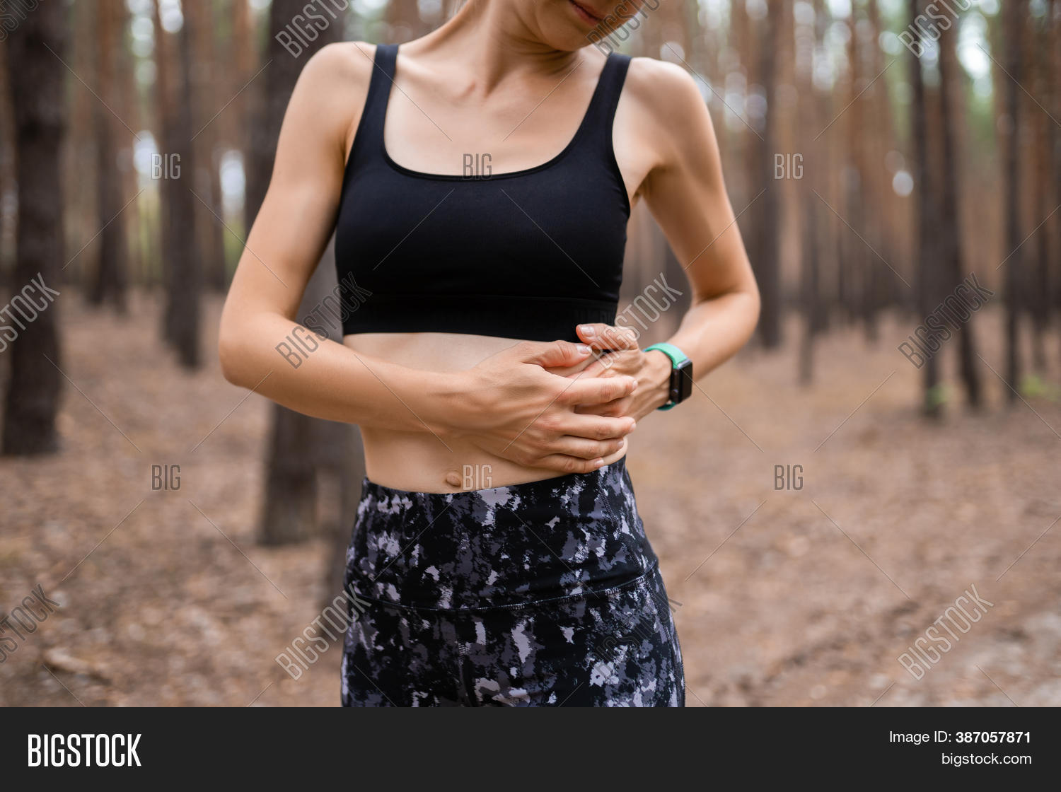 Side Stitch Woman Image & Photo (Free Trial) | Bigstock