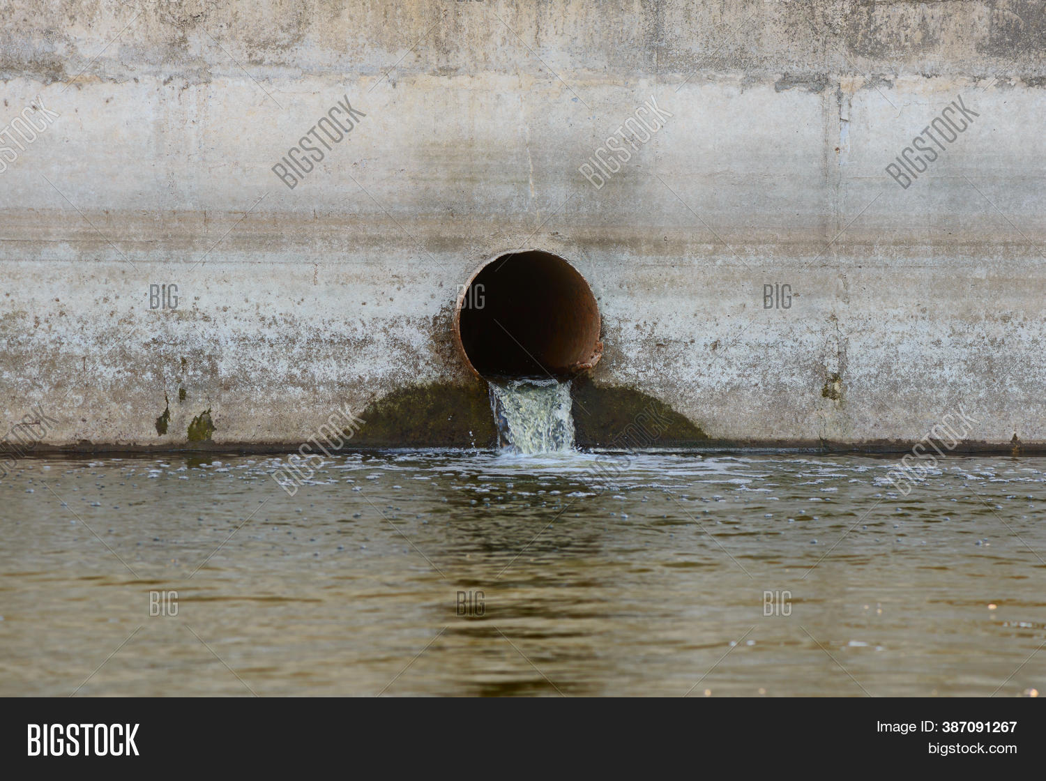 Rusty Sewer Pipe Water Image & Photo (Free Trial) | Bigstock