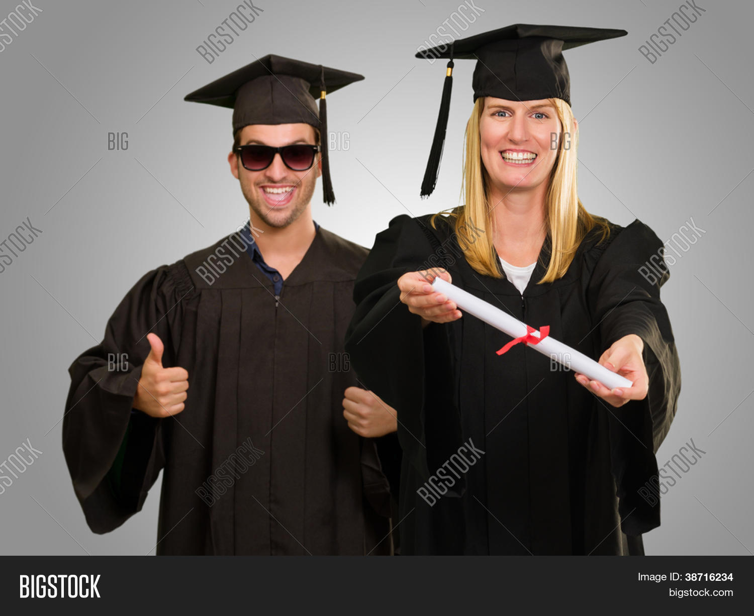 Male Female Graduate Image & Photo (Free Trial) | Bigstock