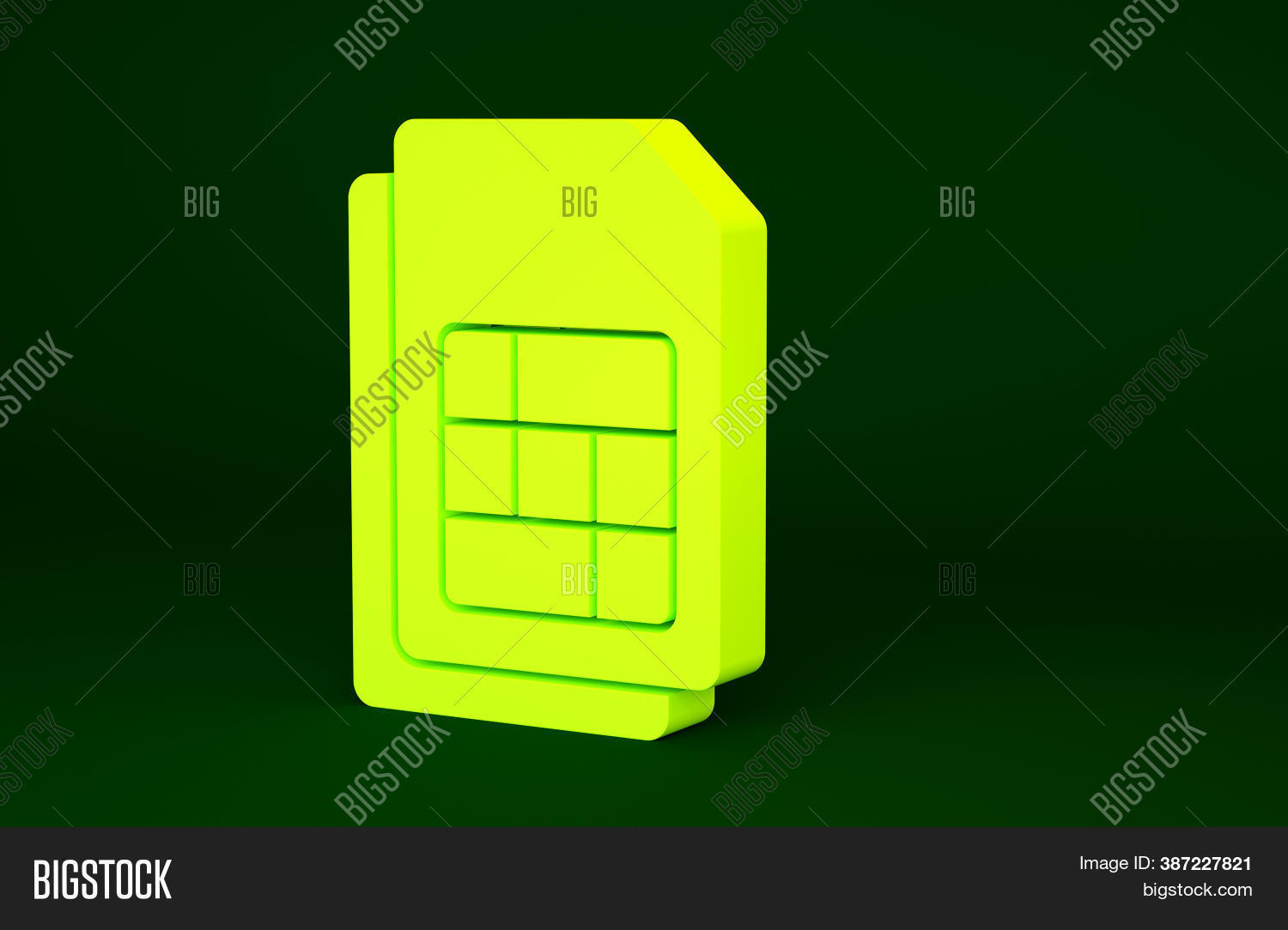 Yellow Sim Card Icon Image & Photo (Free Trial) | Bigstock