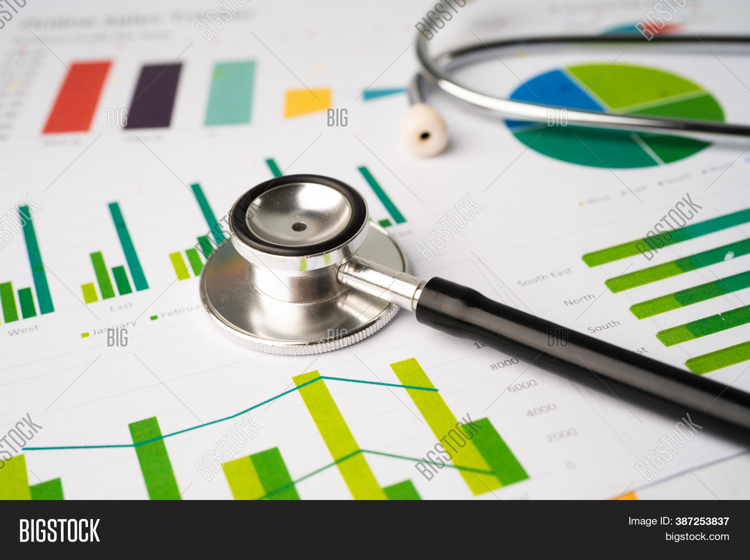 Stethoscope On Chart Image & Photo (Free Trial) | Bigstock