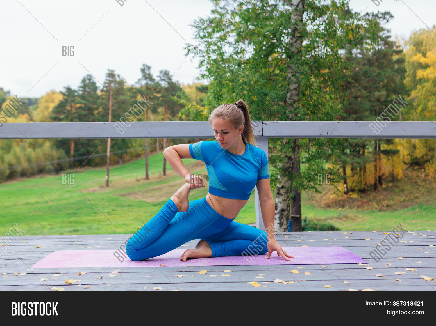 Young Woman Doing Yoga Image & Photo (Free Trial) | Bigstock