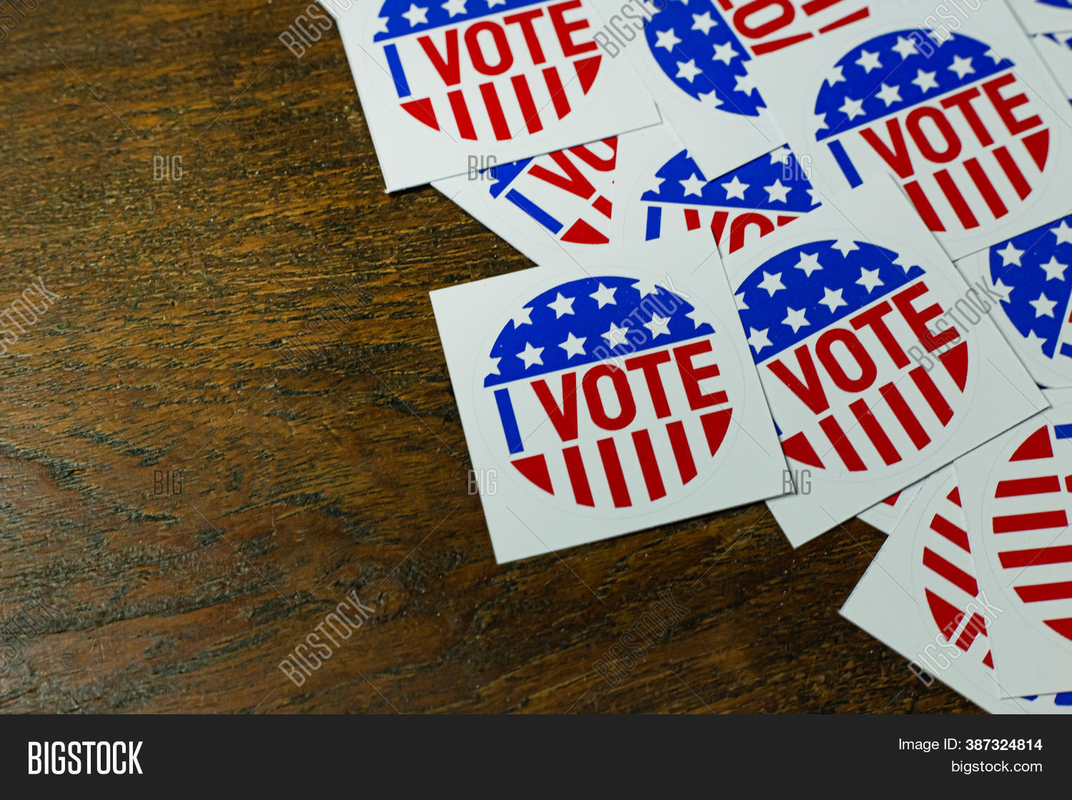 Sticker Vote On Wood Image & Photo (Free Trial) | Bigstock