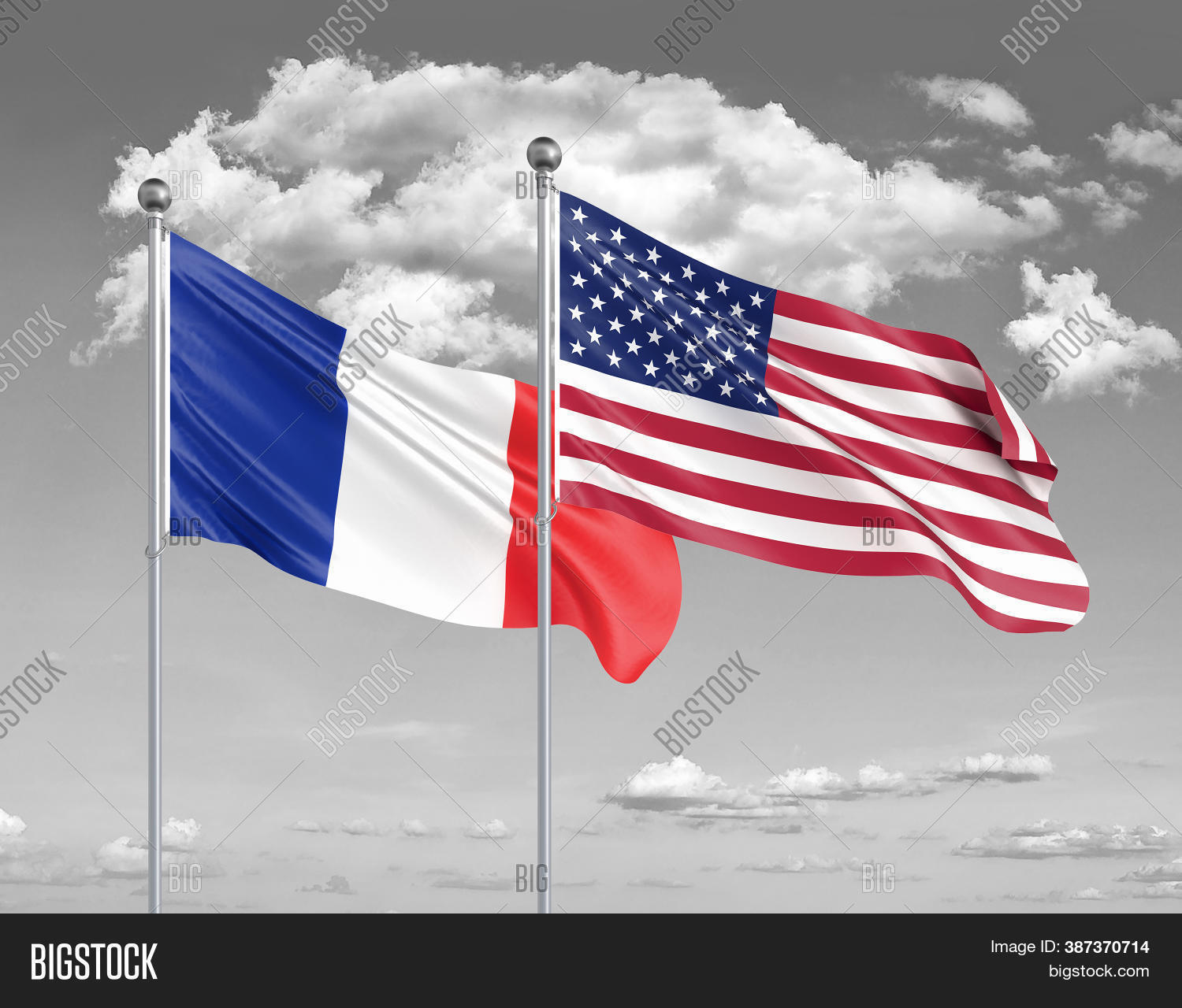 Two Realistic Flags. Image & Photo (Free Trial) | Bigstock