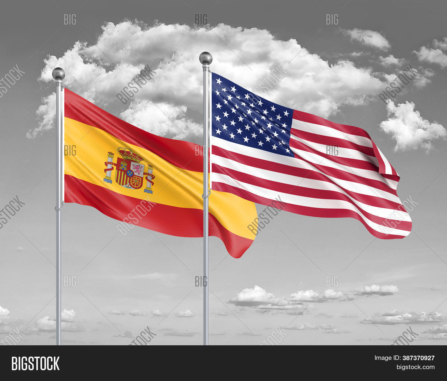 Two Realistic Flags. Image & Photo (Free Trial) | Bigstock