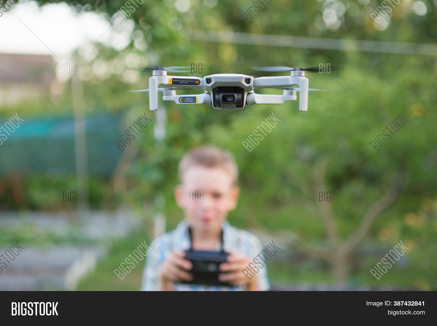 Kid Flying Drone. Boy Image & Photo (Free Trial) | Bigstock