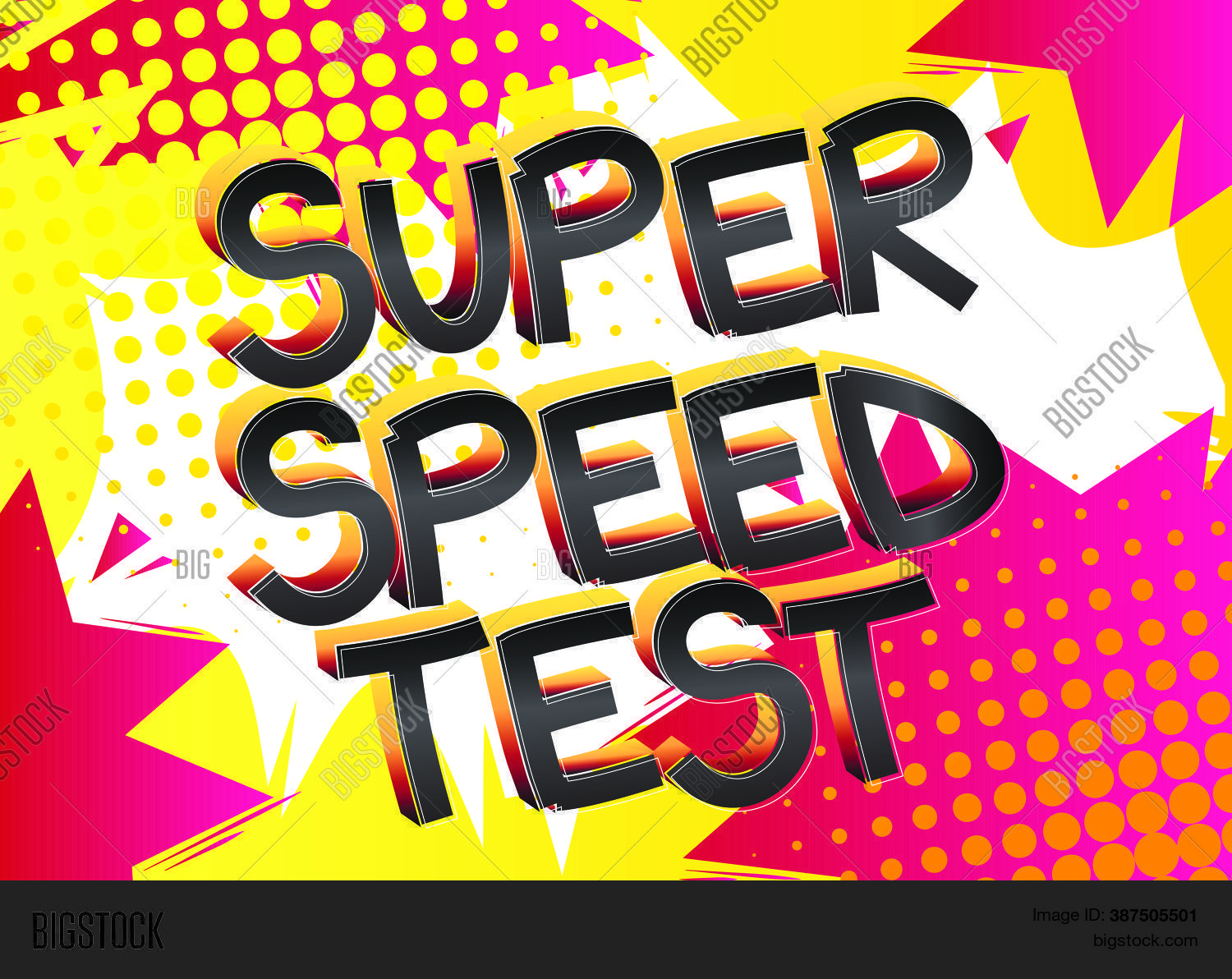 Super Speed Test Vector & Photo (Free Trial) | Bigstock
