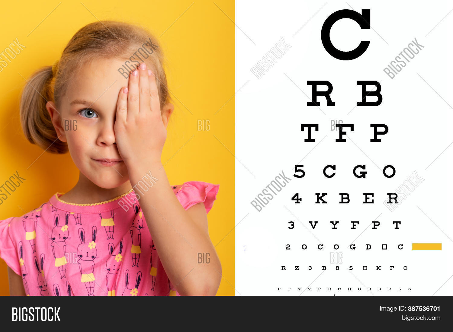 Eyesight Check. Girl Image & Photo (Free Trial) | Bigstock