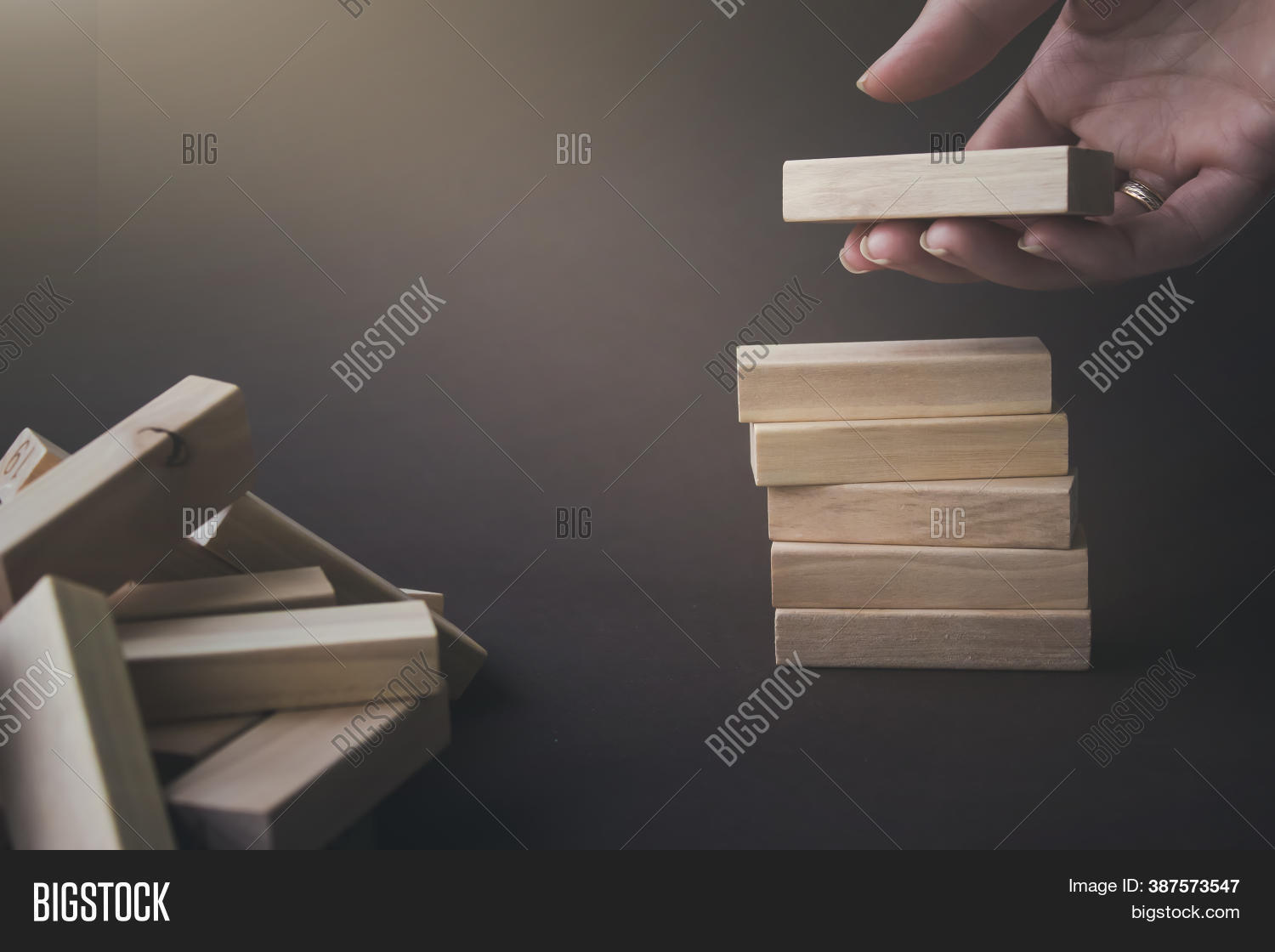 Hand Hold Wooden Block Image & Photo (Free Trial) | Bigstock