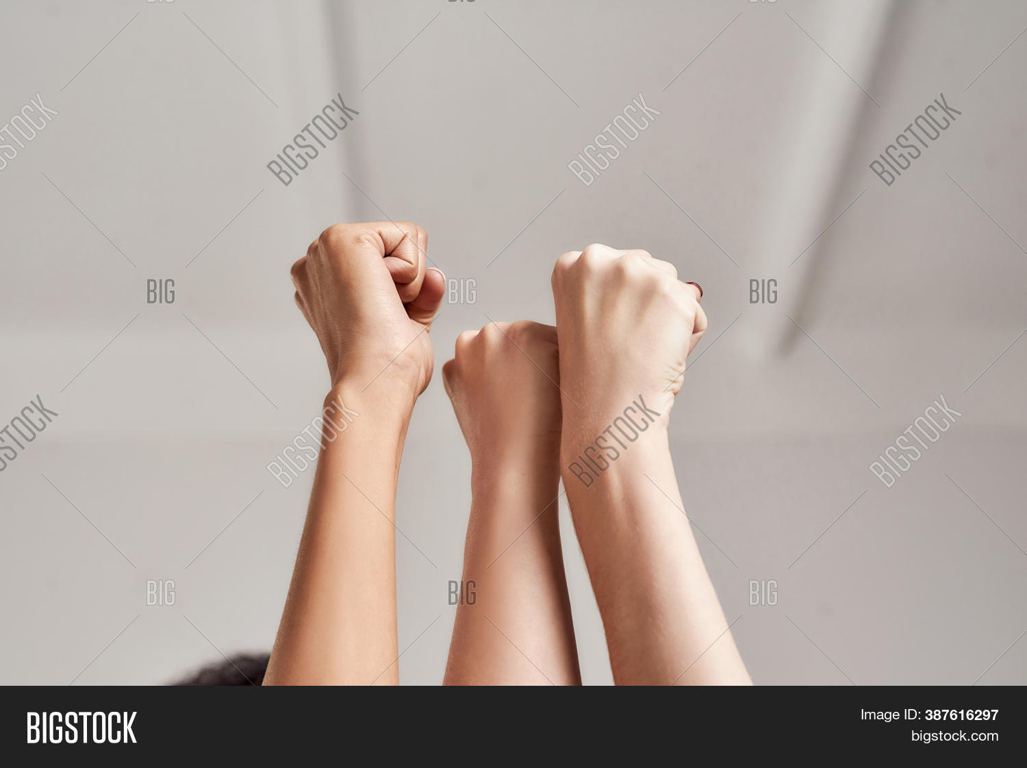 Close Three Raised Image & Photo (Free Trial) | Bigstock